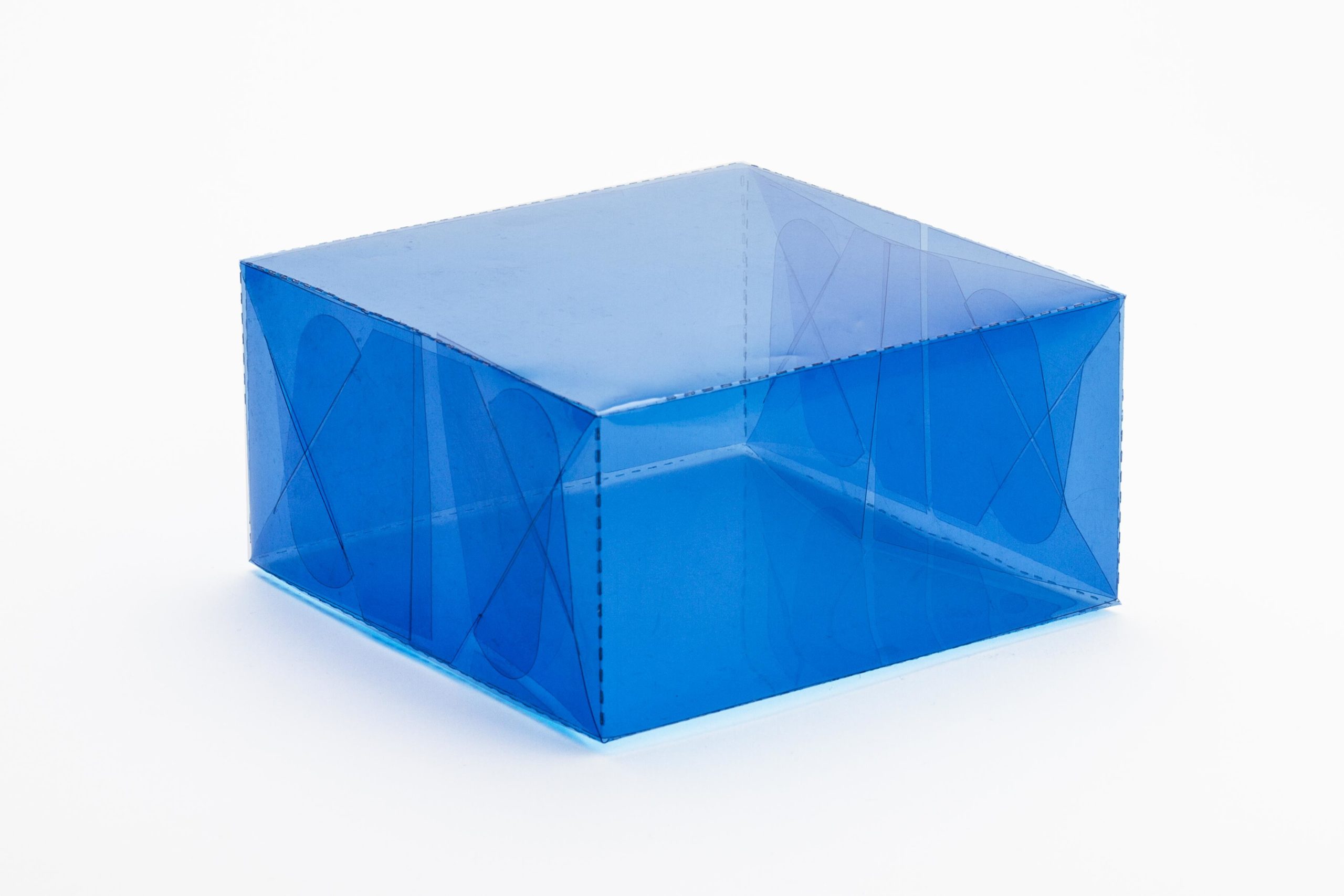 CAIXA ACETATO - AZUL TRANSLUCIDO